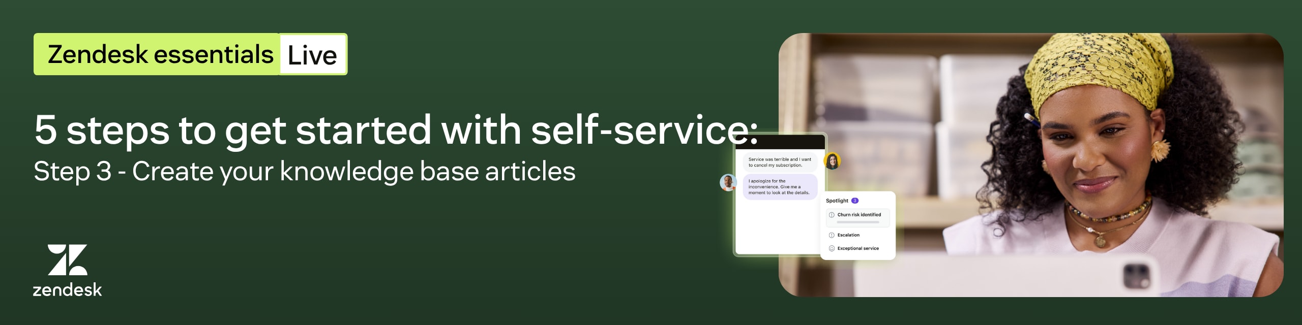 See 5 steps to get started with self-service - Step 3: Create your knowledge base articles at ...